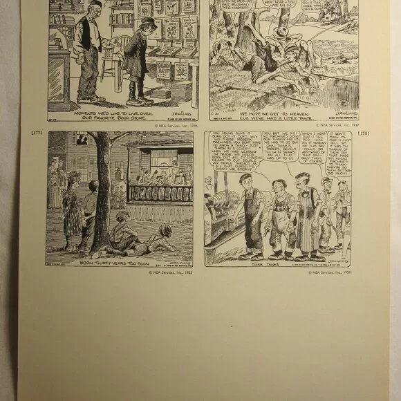 Out of Print | Art | Vintage Comic Strip X 14 Bookplate Print Out Our ...